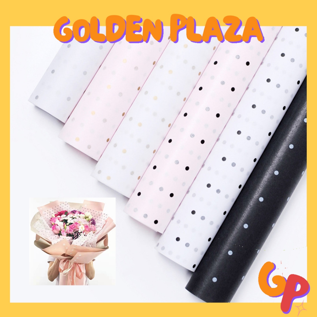 Jual Kertas Buket Flower Wrapping Cotton Paper Kertas Tissue Ecer Motif ...