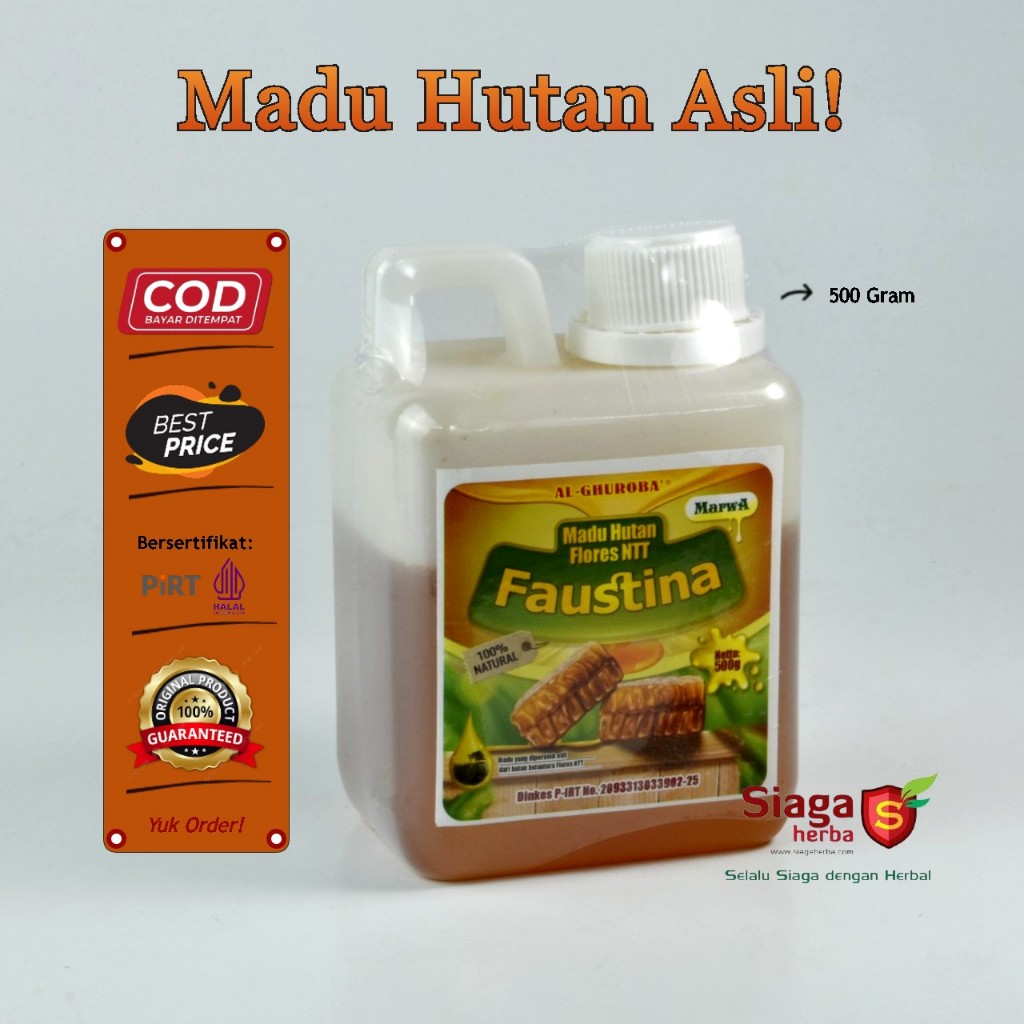 Jual Faustina Madu Murni Asli Hutan Flores NTT 500gr Original Al ...