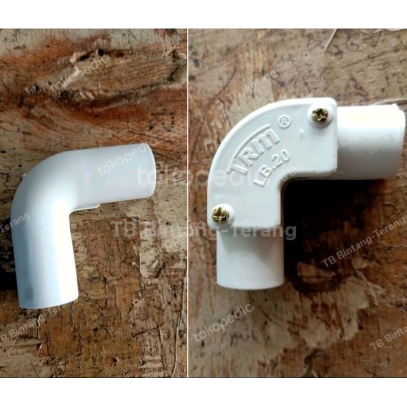 Jual Knee Keni Elbow Siku Konduit 20 mm Sambungan Pipa PVC Listrik ...