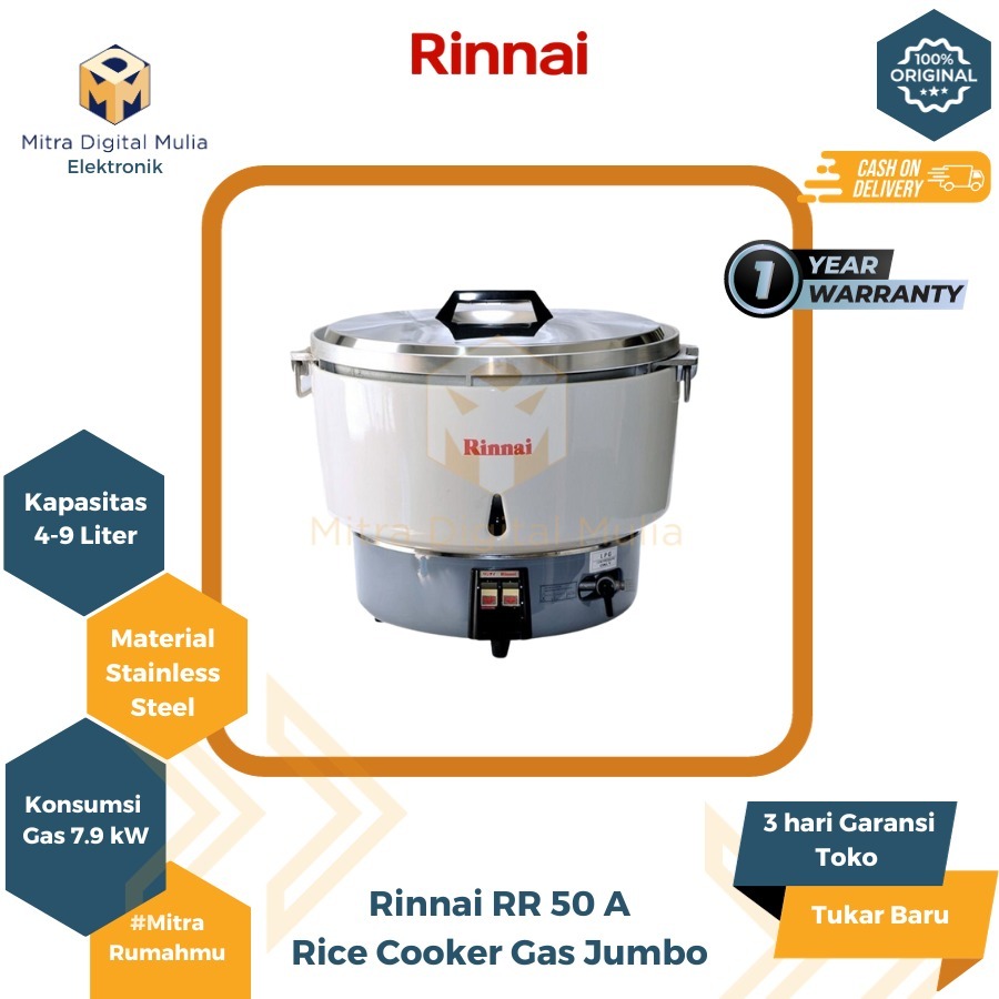 Jual Rinnai RR 50 A Gas Rice Cooker Jumbo | Shopee Indonesia