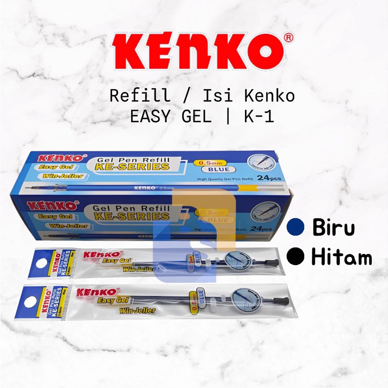 Jual Refill / Isi Pena Kenko EASY GEL | K-1 / 1 Box 24 pcs | Shopee ...