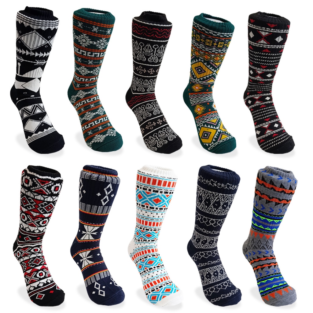 Jual Kaos Kaki Motif Tribal Panjang Oldschool / Batik / Etnik 12 Pasang ...