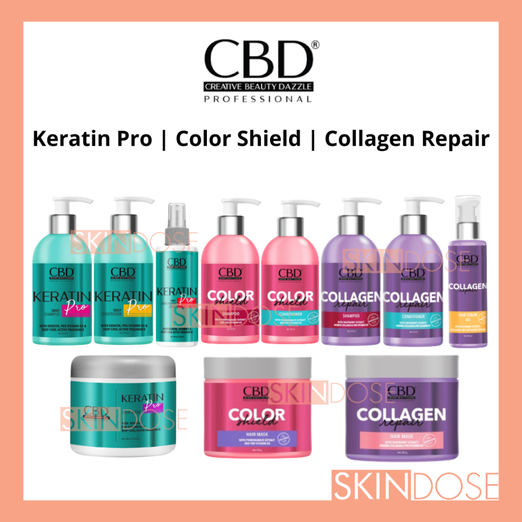 Jual CBD Professional Keratin Pro Collagen Repair Color Shield Shampoo ...