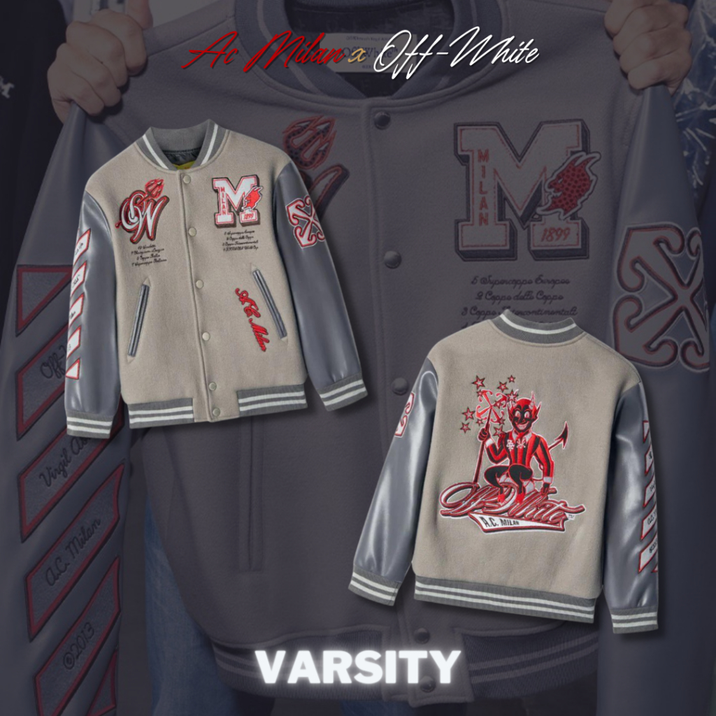 Jual VARSITY AC MILAN NEW 2023 | JACKET DISTRO BOLA MILANISTI | PRE ...