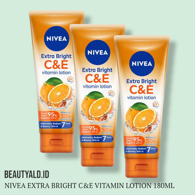 Jual ️ BEAUTYALD.ID ️ NIVEA EXTRA BRIGHT C&E VITAMIN LOTION 180ml | Shopee Indonesia