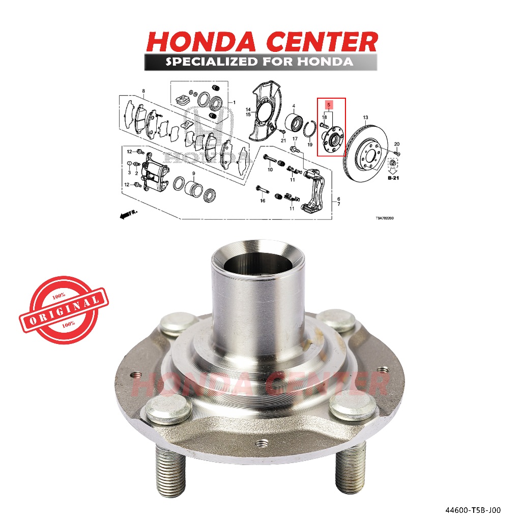 Jual Hub nap naf roda depan mobil honda jazz gk5 city gm6 2014 2015 ...