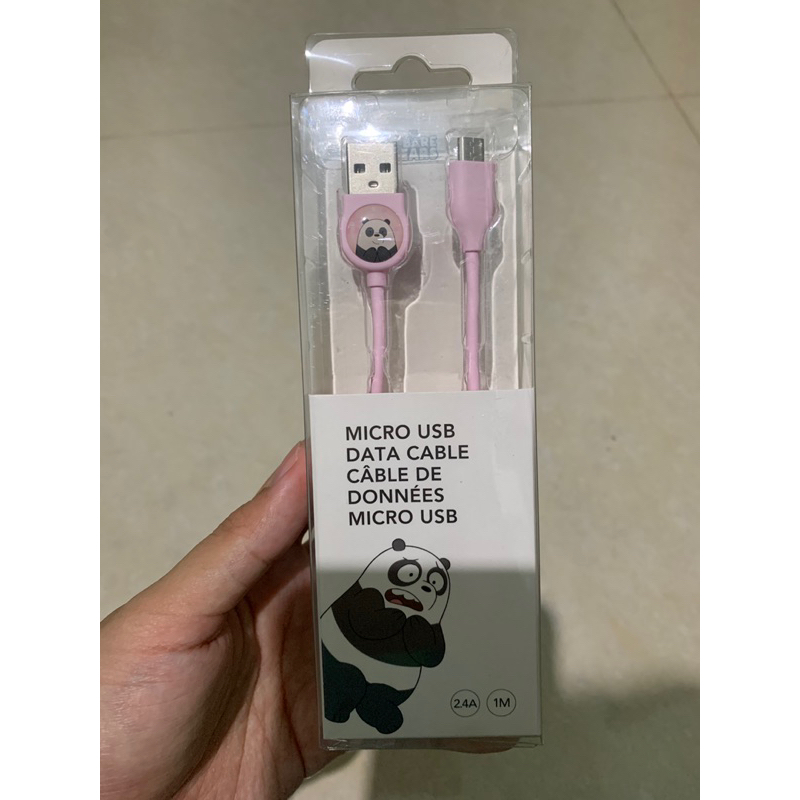 Jual Kabel data micro USB Miniso We Bare Bears New | Shopee Indonesia