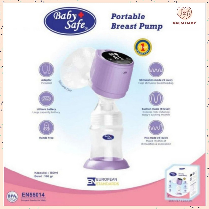 Jual Baby Safe Portable Breast Pump Pompa ASI Elektrik Breastpump BPE04 ...