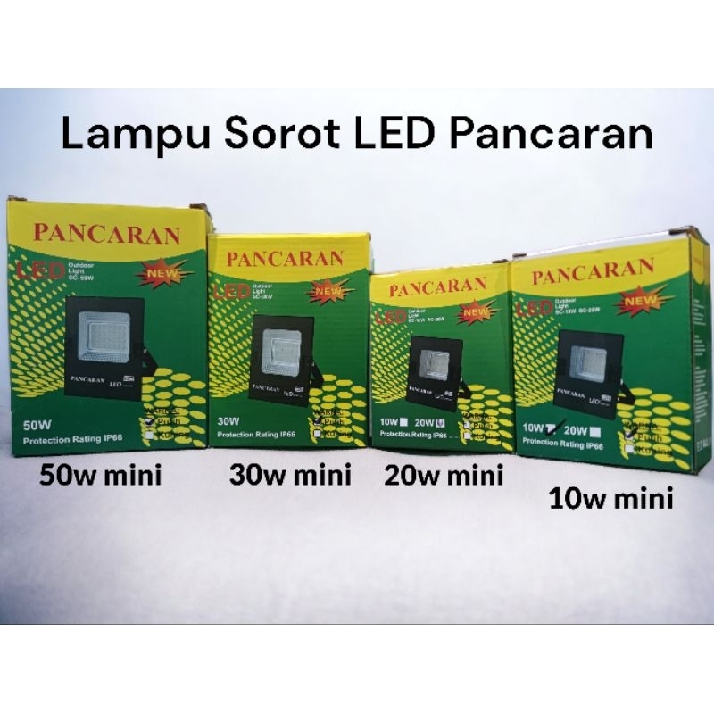 Jual Lampu Sorot LED Pancaran / Lampu Tembak Outdoor 10, 20, 30, 50 watt | Shopee Indonesia