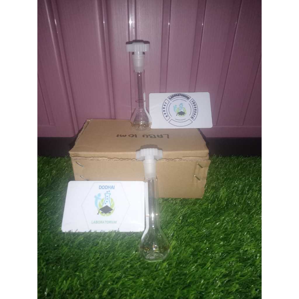Jual Labu ukur, volumetric flask, Labu tentukur merk pyrex ukuran 10ml | Shopee Indonesia