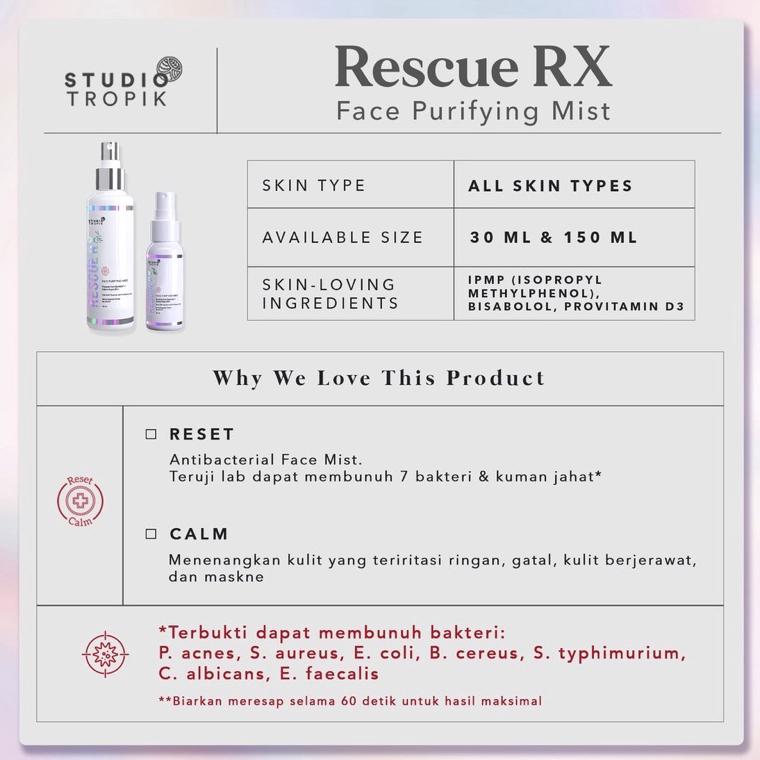 Jual Promo tajir4v9Uj STUDIO TROPIK Priming Water DreamSetter Rescue Rx Daily Satin Balance ...