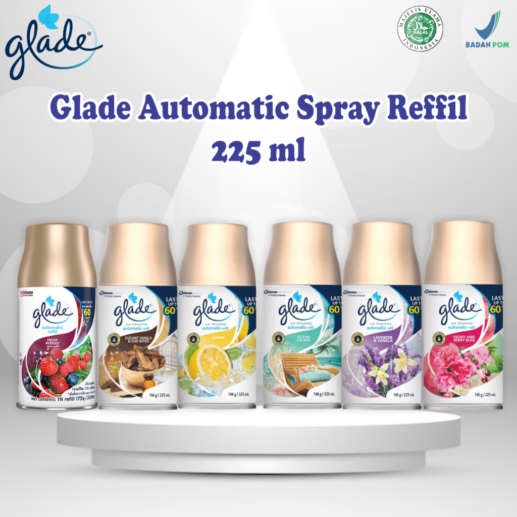 Jual Glade Pengharum Ruangan Matic Spray Refill Air Freshener 146 gr - 225 ml | Shopee Indonesia