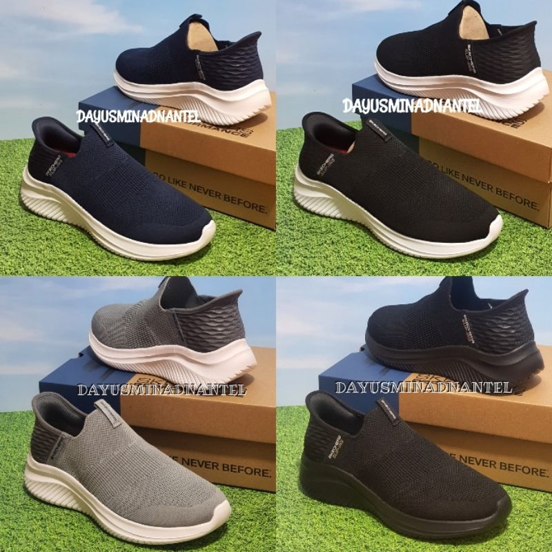 Jual Sepatu Pria Skechers Go Walk Slip ins / Sepatu Sneakers Skechers ...