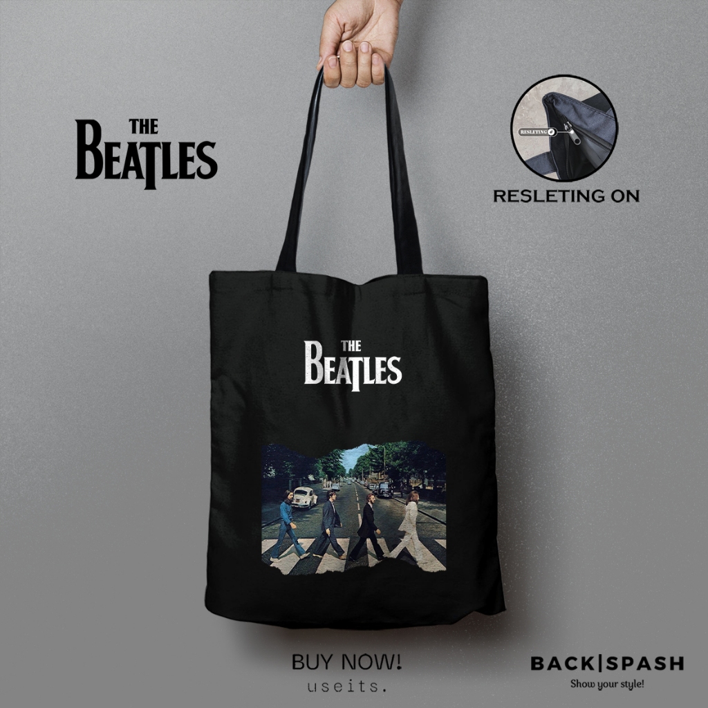 Jual Totebag Tas Band The Beatles Custom Pria Wanita - THE BEATLES ...