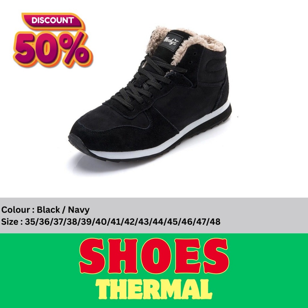 Jual Sepatu Winter Boot Winter Bulu Pria Wanita Boots Couple Sporty ...