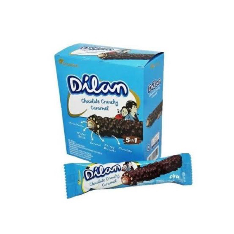 Jual DILAN Snack Wafer Chocolate GARUDAFOOD ISI 12 x 24 gram | Shopee ...