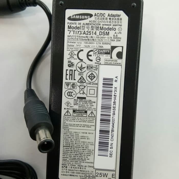 Jual ADAPTOR Charger LED/LCD TV DAN MONITOR SAMSUNG 14V ORI | Shopee ...