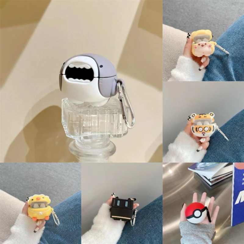 Jual Baseus WM01 casing Lucu Kartun Earphone Case untuk TWS Lembut ...