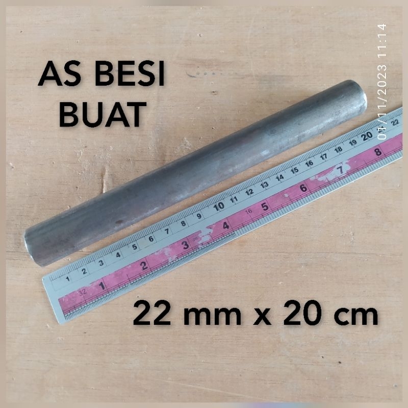 Jual As Besi Bulat Diameter 22 mm Panjang 20 cm | Shopee Indonesia