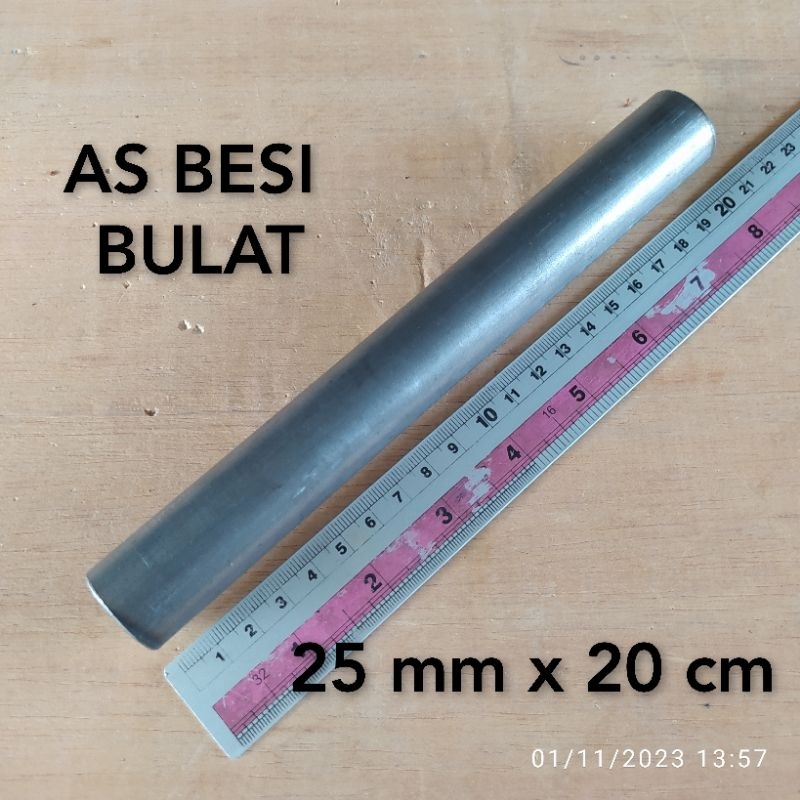 Jual As Besi Bulat Diameter 25 mm Panjang 20 cm | Shopee Indonesia