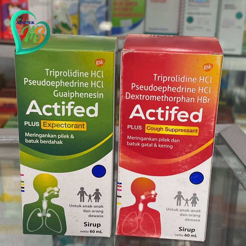 Jual Actifed Sirup Plus Expectorant & Actifed Plus Cough Suppressant ...
