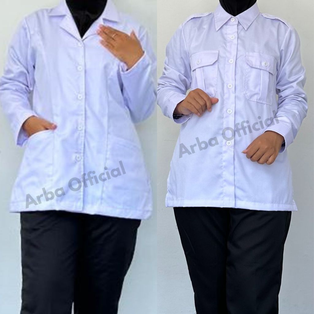 Jual Baju Pdh Putih Wanita Seragam Putih Pns Wanita Baju Dinas Putih ...
