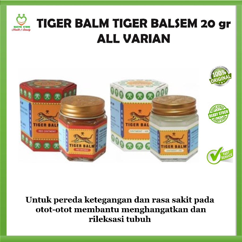 Jual Tiger Balm Tiger Balsem Putih dan Merah 20 Gr - Balsem Macan ...