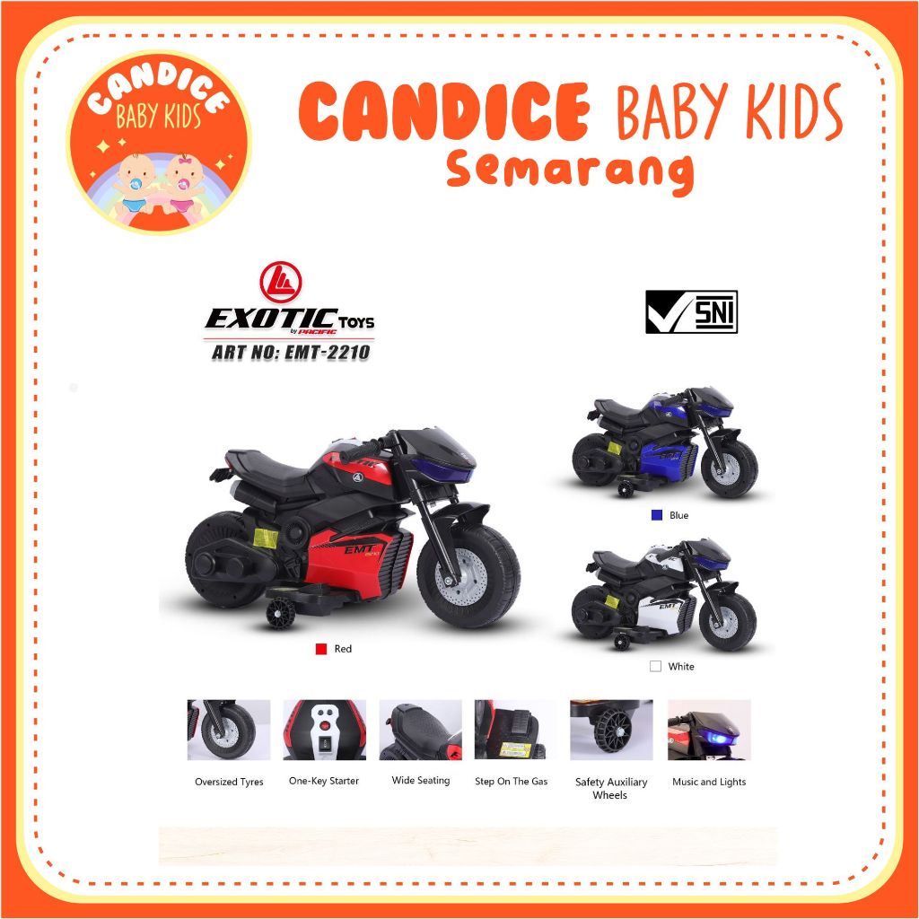 Jual SEPEDA MOTOR AKI ANAK EXOTIC EMT 2210 | Shopee Indonesia