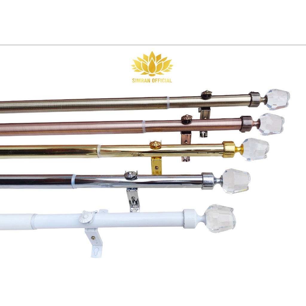 Jual Simran Rollet Rolet Stainles Penyangga Tiang Batang Besi Flexibel ...