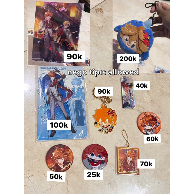 Jual childe tartaglia genshin impact merch merchandise plushie plush ...