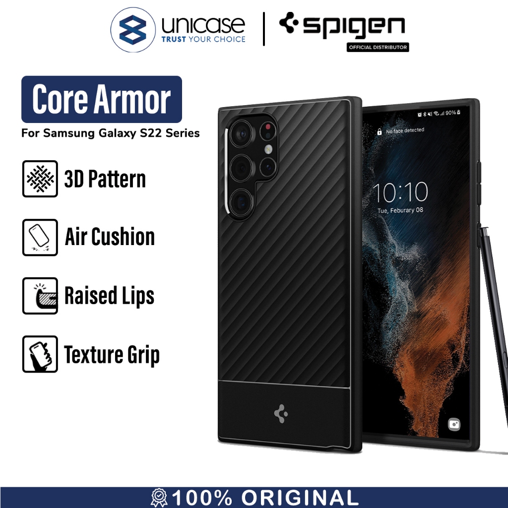 Jual Case Samsung Galaxy S22 Ultra Plus Spigen Core Armor Anti Slip Casing | Shopee Indonesia