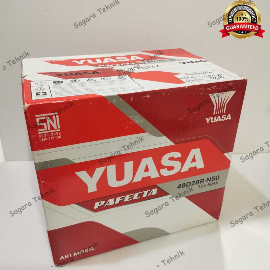 Jual Yuasa Aki Mobil N50 50 Ah Ampere Kijang Bensin Peugeot Nisan ...