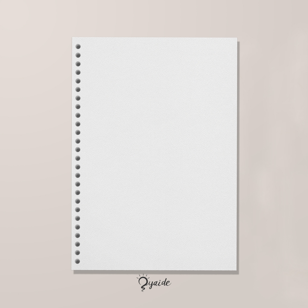 Jual Isi Binder B5 Loose Leaf Polos 26 holes HVS 100gsm Refill Buku Putih Blank | Shopee Indonesia