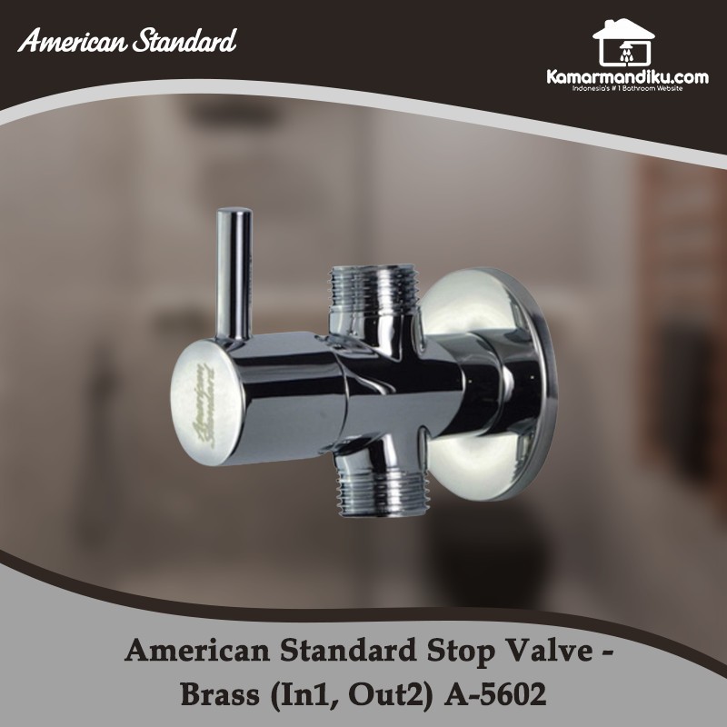 Jual American Standard STOP VALVE - BRASS (IN1, OUT2) A-5602 | Shopee ...