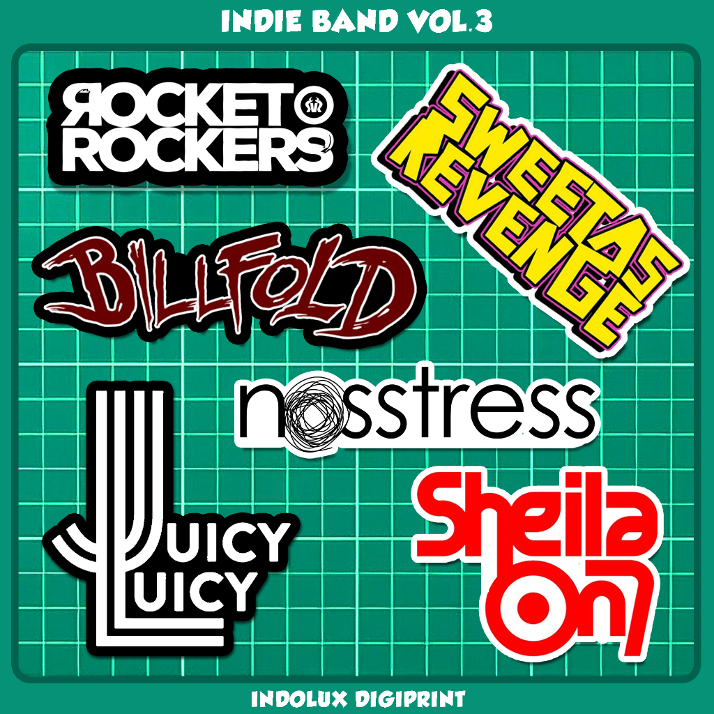 Jual Sticker Band Indie V3 Series Pack Stiker Punk Lokal Indo | Shopee ...