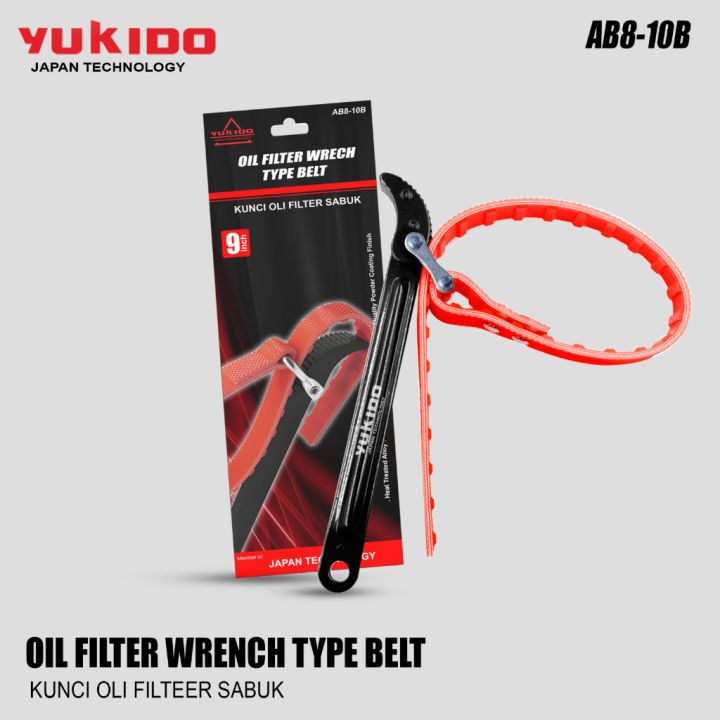 Jual DIJAMIN KUAT Kunci Filter Oli model Sabuk 9'' / Kunci Saringan ...