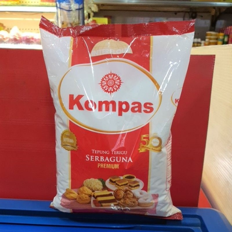 Jual Interflour Kompas Tepung Terigu Serbaguna Premium 1Kg | Shopee ...