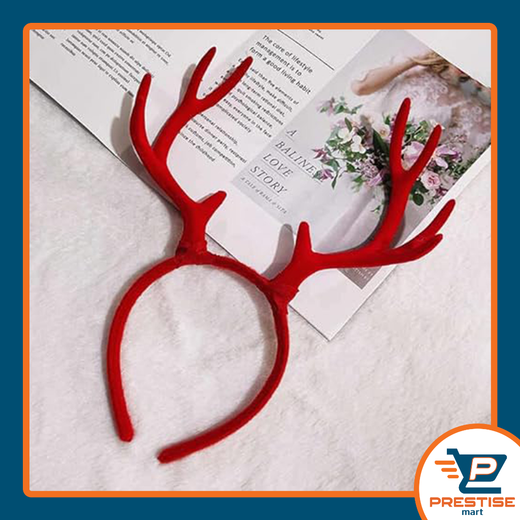 Jual Bando Tanduk Rusa Kostum Aksesoris Natal Deer Antler Headband ...