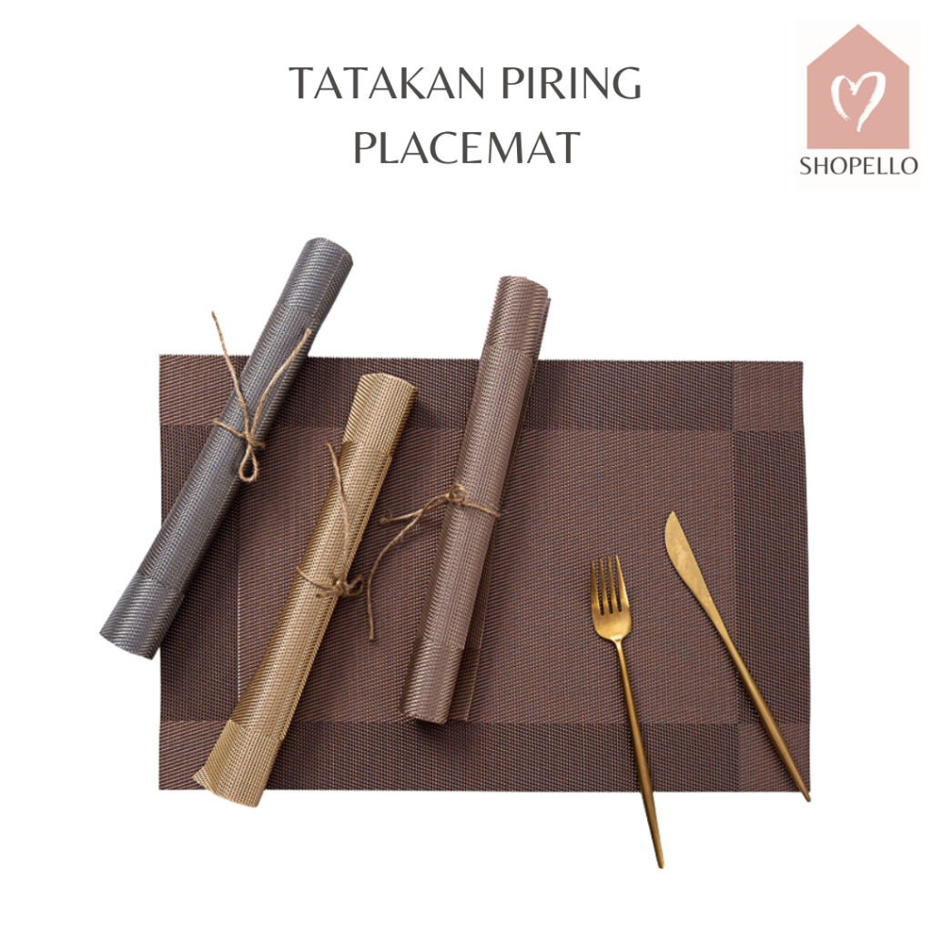 Jual Shopello Tatakan Piring Gelas Alas Piring Makan Table Mat Placemat ...