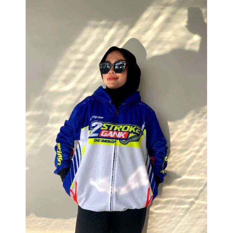 Jual COD Jaket 2 stroke 2 tak racing f1zr rx king ninja satria 2 tak ...