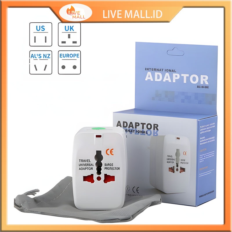 Jual COLOKAN LISTRIK UNIVERSAL ADAPTOR INTERNASIONAL TRAVEL STEKER ALL ...