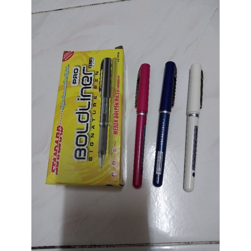 Jual standard boldliner pro 0,8 signature pen | Shopee Indonesia