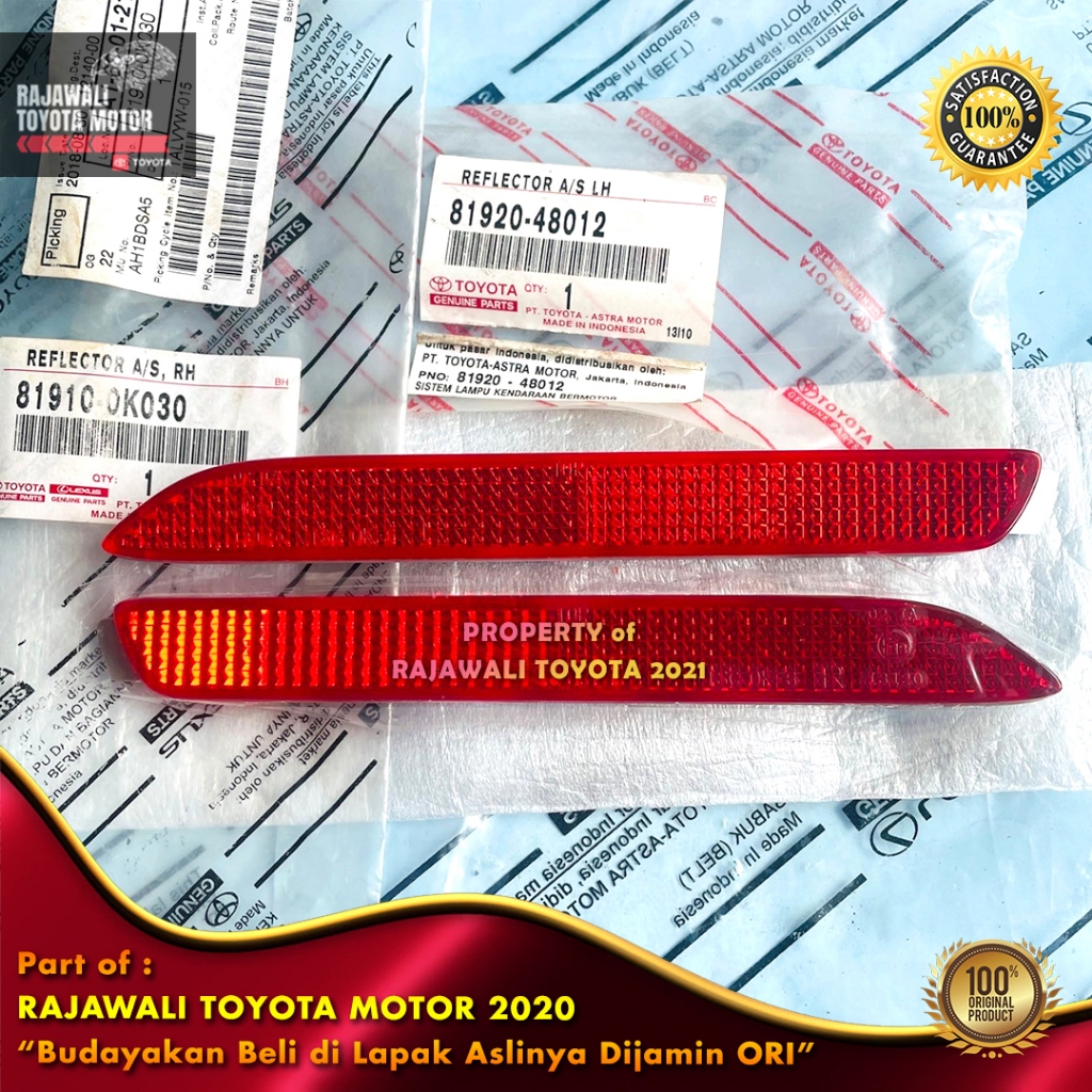 Jual Mata Kucing Reflektor Bemper Kanan Harrier, Alphard, Camry ...