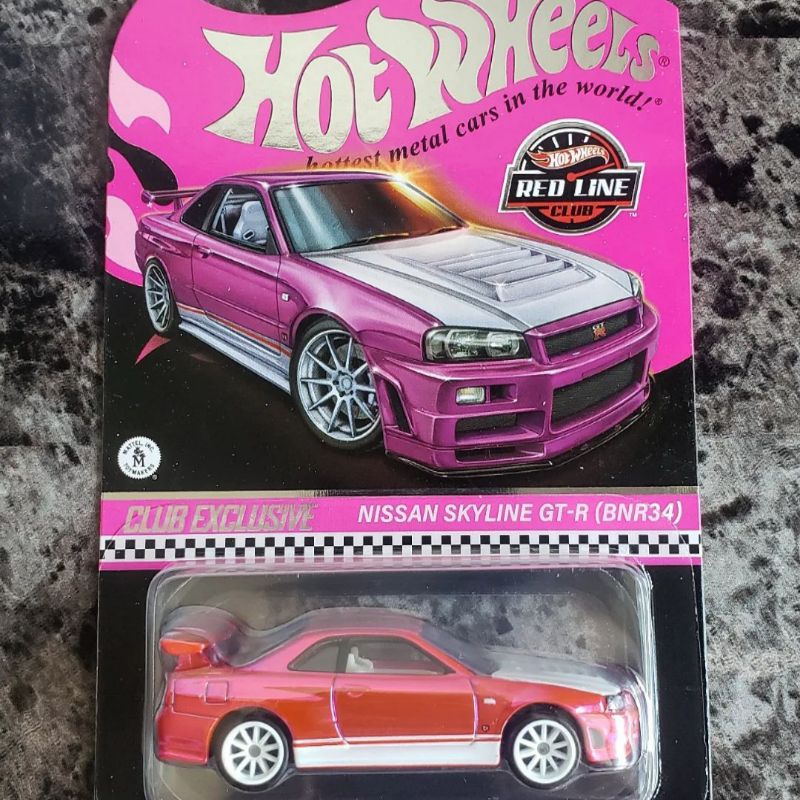 Jual HOTWHEELS RLC NISSAN SKYLINE R34 PINK | Shopee Indonesia