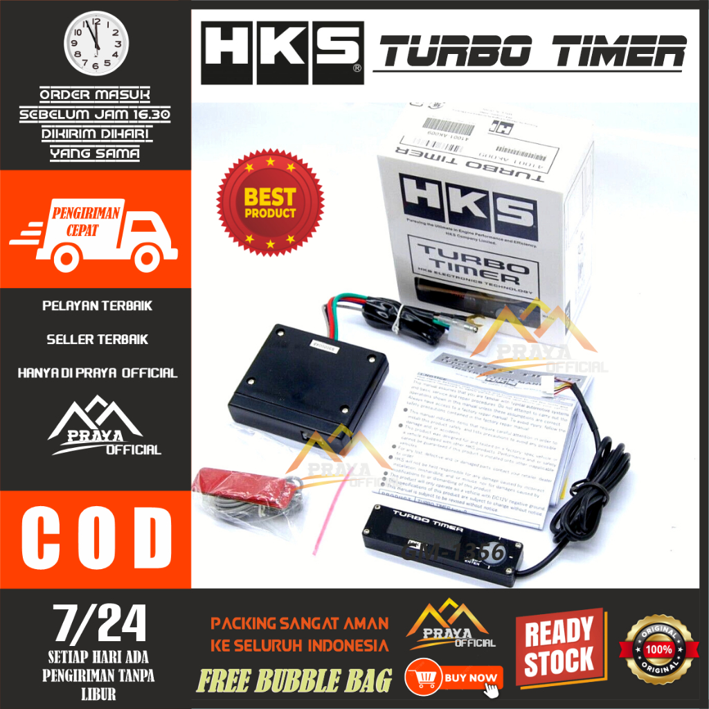 Jual Baru !!! Turbo Timer Mobil Merk HKS Universal Digital LED Display ...
