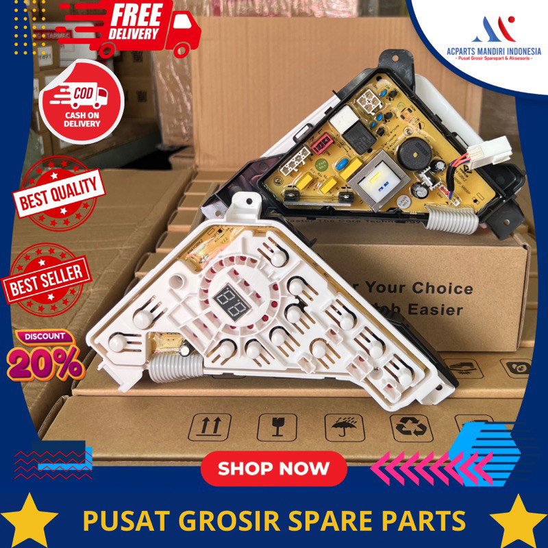 Jual SHARP 9.0kg ES-M906P, Modul pcb mesin cuci Top Loading | Shopee ...