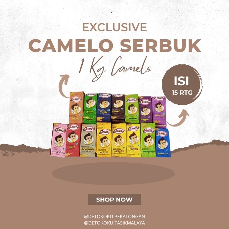Jual Es Camelo Serbuk - 1 kg Mix Rasa Isi 15 Rentengan | Shopee Indonesia