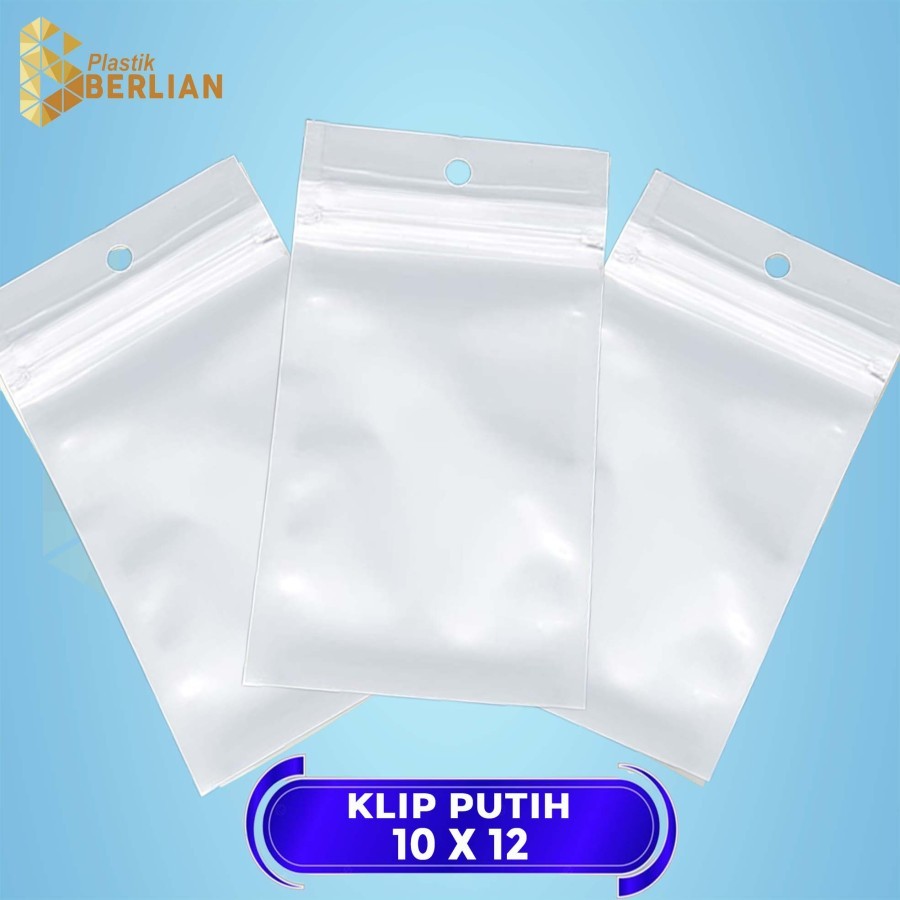 Jual 10 X 12 cm Plastik Klip putih / Plastik ZIPLOCK (100 lbr) | Shopee ...