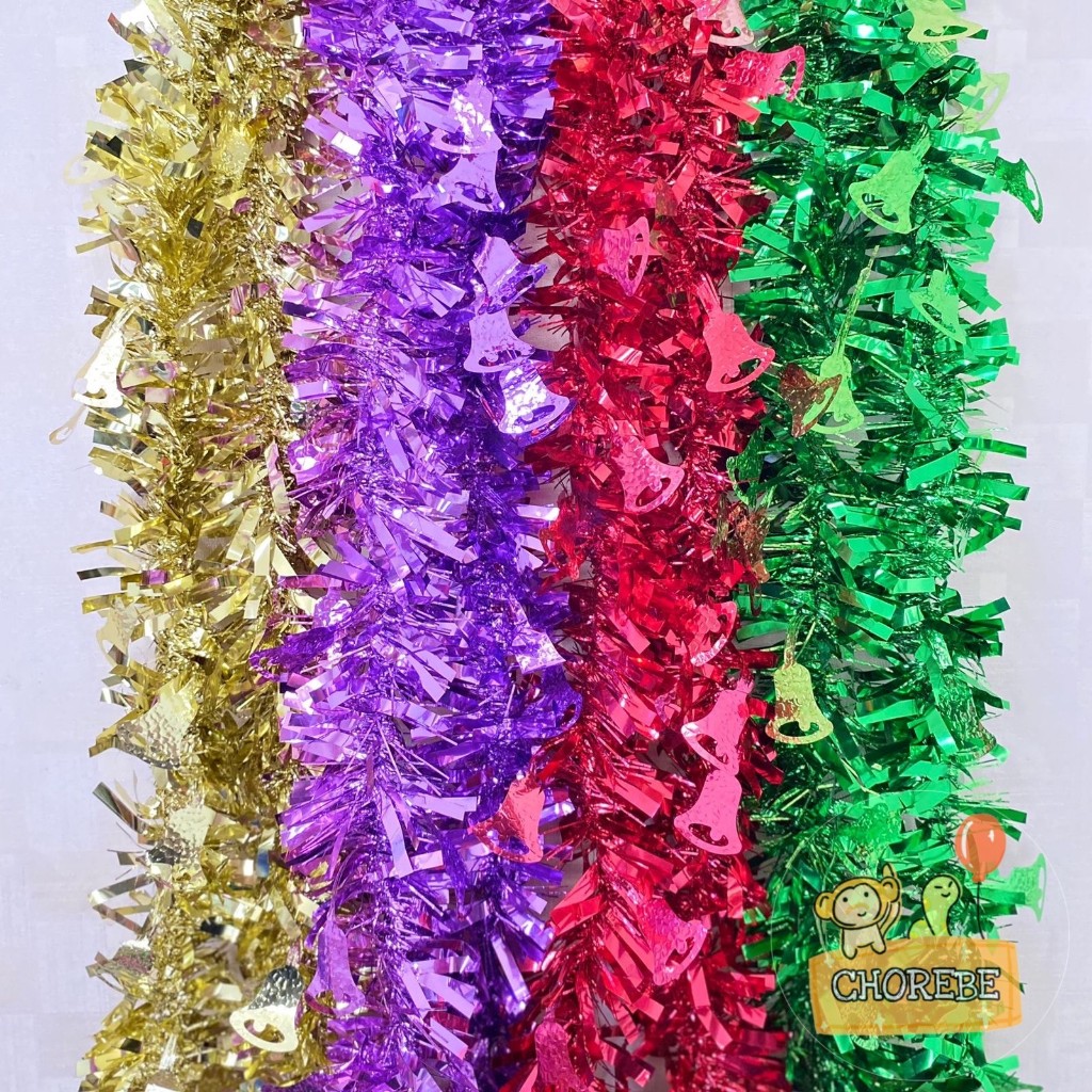 Jual Slinger Tinsel / Hiasan Natal LONCENG Dekorasi Ornamen Pohon Natal ...