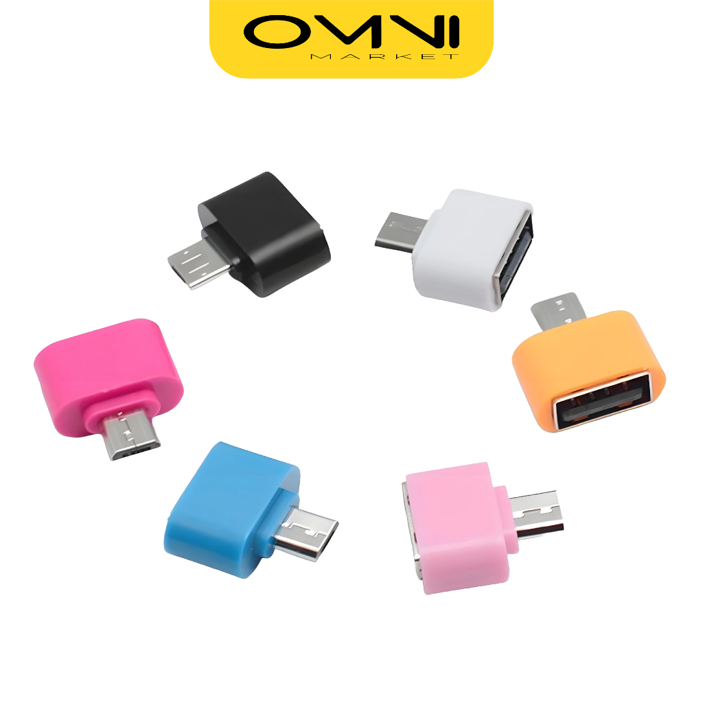 Jual OTG MINI PERSEGI Micro Usb/V8 dan Type C Port Konektor Non Cable ...